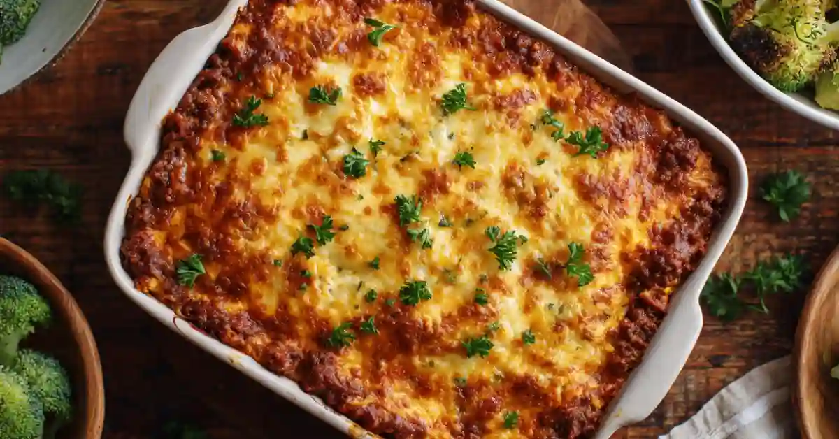 Easy Keto Ground Beef Casserole Recipe (Cheesy, Low-Carb & Delicious)
